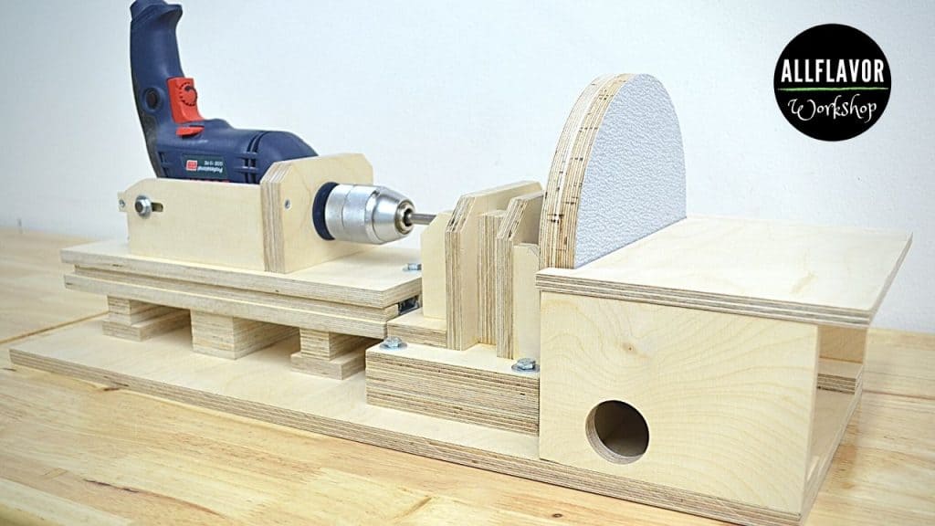 How to Make a Drill Powered Disc Sander (DIY Disc Sander) | AllFlavor ...
