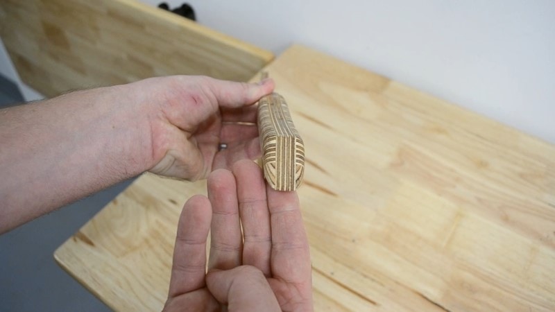 Patterned Plywood Handle (Step-by-Step with Herringbone Design ...