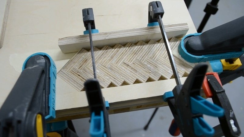 Patterned Plywood Handle (Step-by-Step with Herringbone Design ...