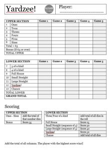 DIY Yardzee Yard Dice Step by Step + Free Yardzee ScoreCard | AllFlavor ...