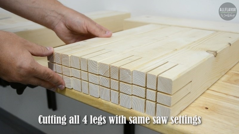 Castle Joint DIY Outdoor Coffee Table with Herringbone Tabletop ...