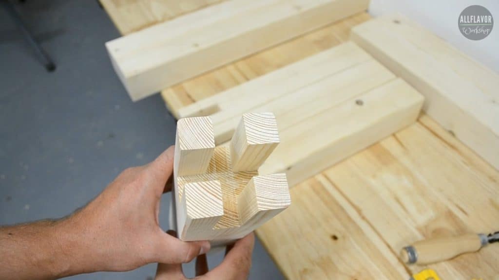 Castle Joint DIY Outdoor Coffee Table with Herringbone Tabletop ...