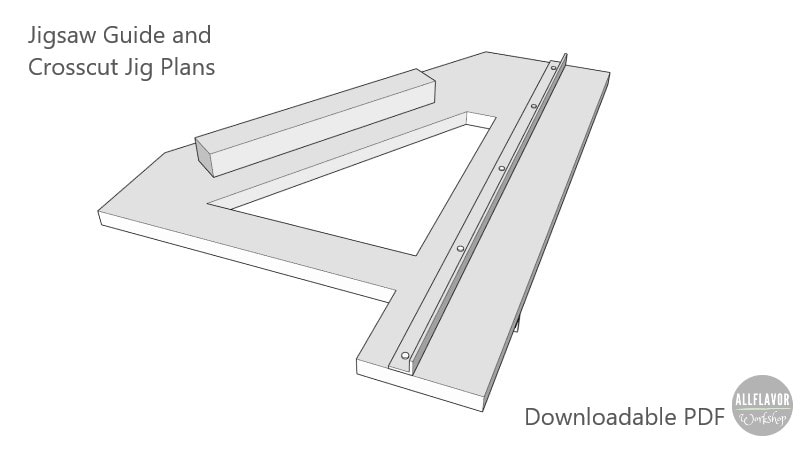 How To Make a Jigsaw Guide and Crosscut Jig | AllFlavor Workshop