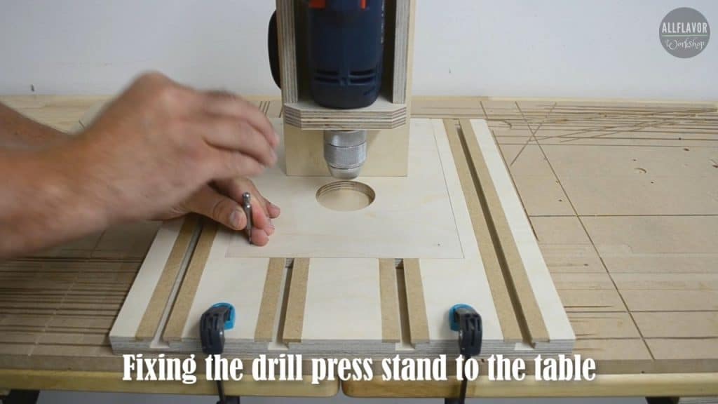 Make a Drill Press Table for a Drill Stand (Replaceable Table ...