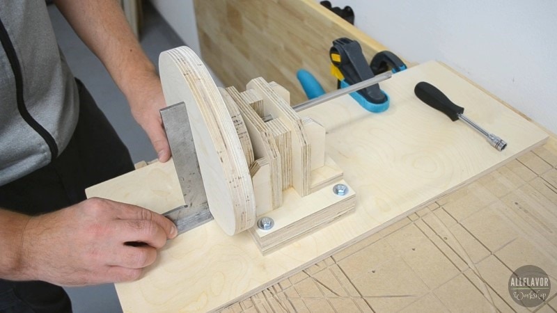 How to Make a Drill Powered Disc Sander (DIY Disc Sander) | AllFlavor ...