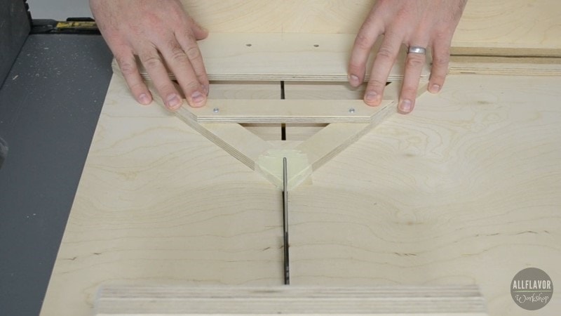 How to Make a Table Saw Miter Sled (Cut Perfect Miters) | AllFlavor ...