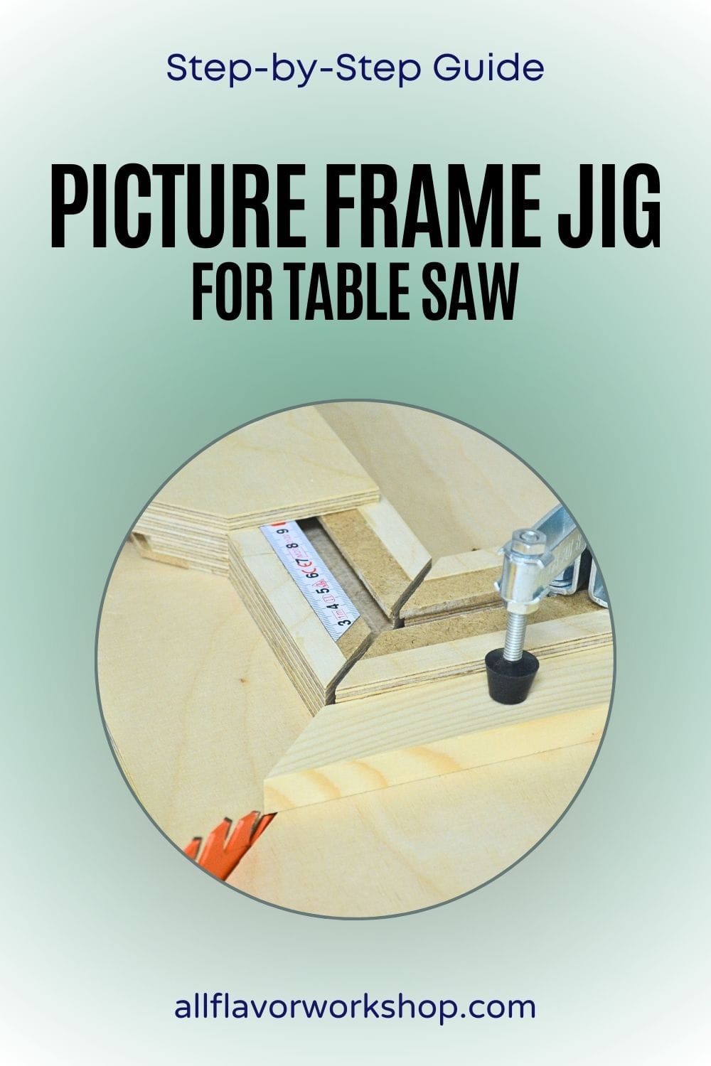 How to Build a Picture Frame Jig for the Table Saw (Perfect 45° Corners ...